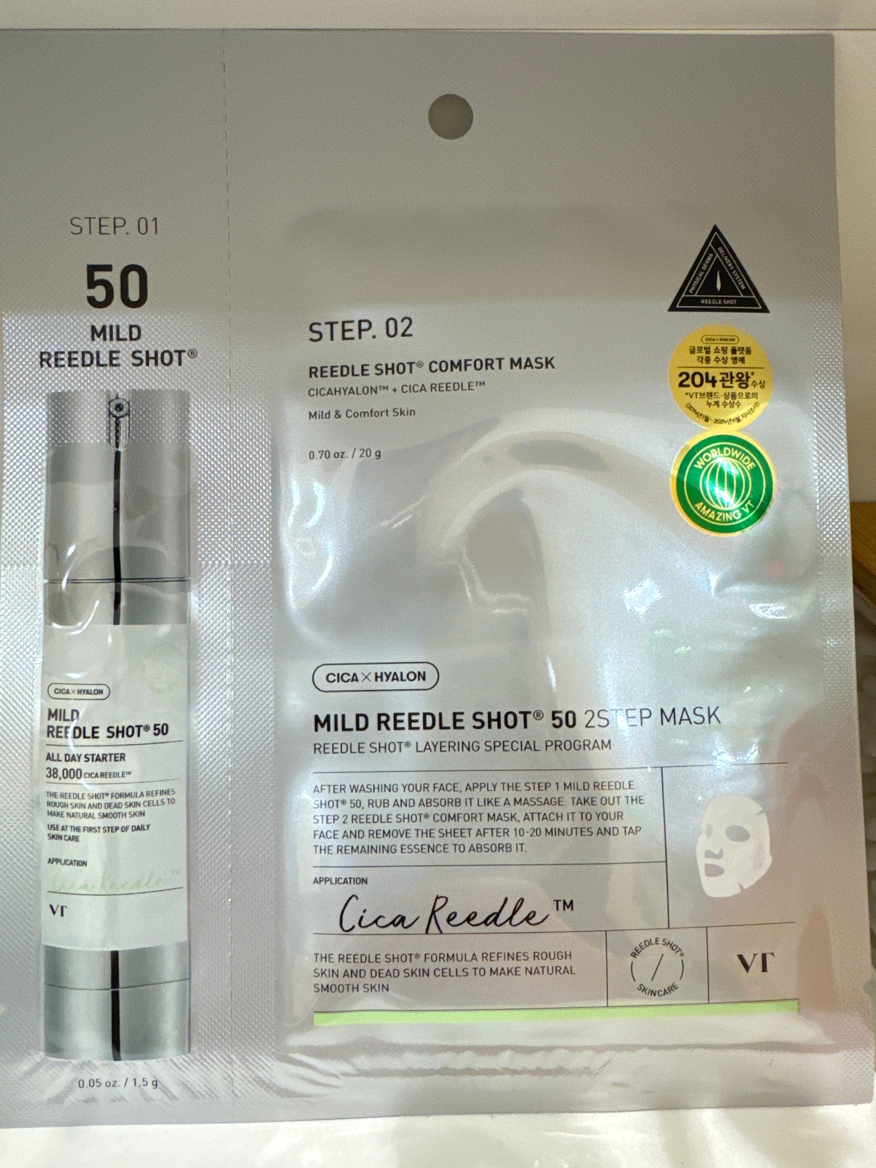 VT Mild Reedle Shot 50 Masque en 2 étapes – TAIYO