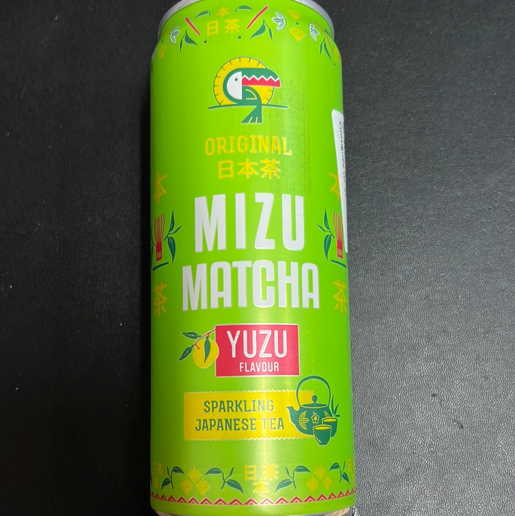 Thé matcha japonais (saveur Yuzu) MIZU MATCHA 330mL – Aliments Taiyo