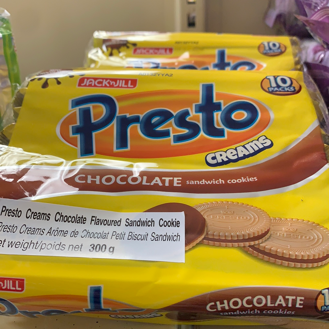 Presto chocolate sandwich cookies 300g – Aliments Taiyo